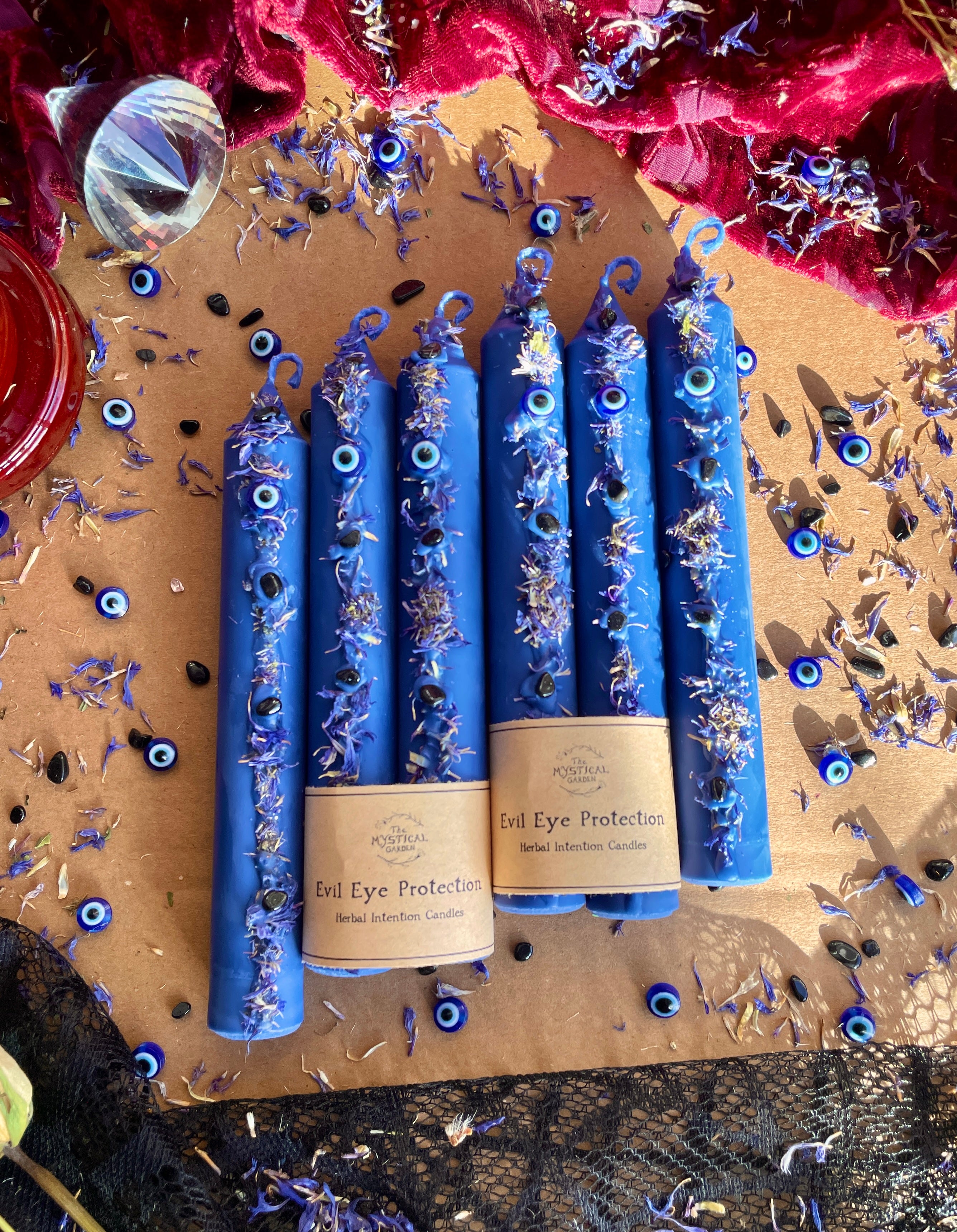 Evil Eye Protection 🧿 Intention Candles – The Mystical Garden